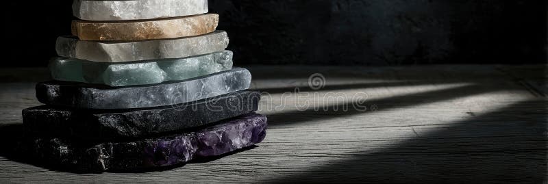 Soul Alignment Represented by Stacked Natural Stones in Soft Light ...