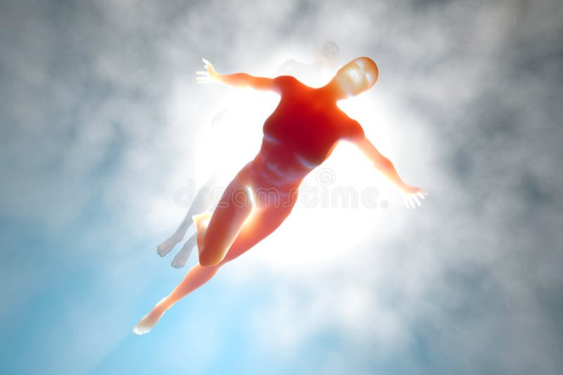 Illustration of the Soul Leaving a Dead Old Body upon Death Stock ... Illustration of the Soul Leaving a Dead Old Body upon Death Stock ...