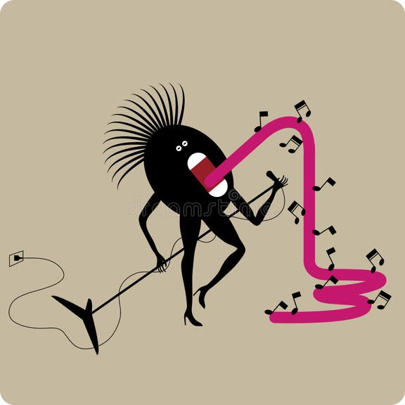 Passionate Soul Singer Character Stock Illustrations – 2 Passionate ...