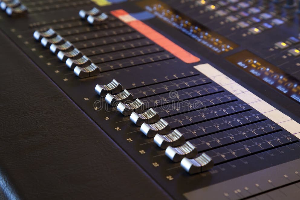 Sound stock photo. Image of digital, desk, fader, board - 37994778