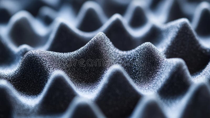 Sound-absorbing Material in a Recording Studio, with Light Flare ...
