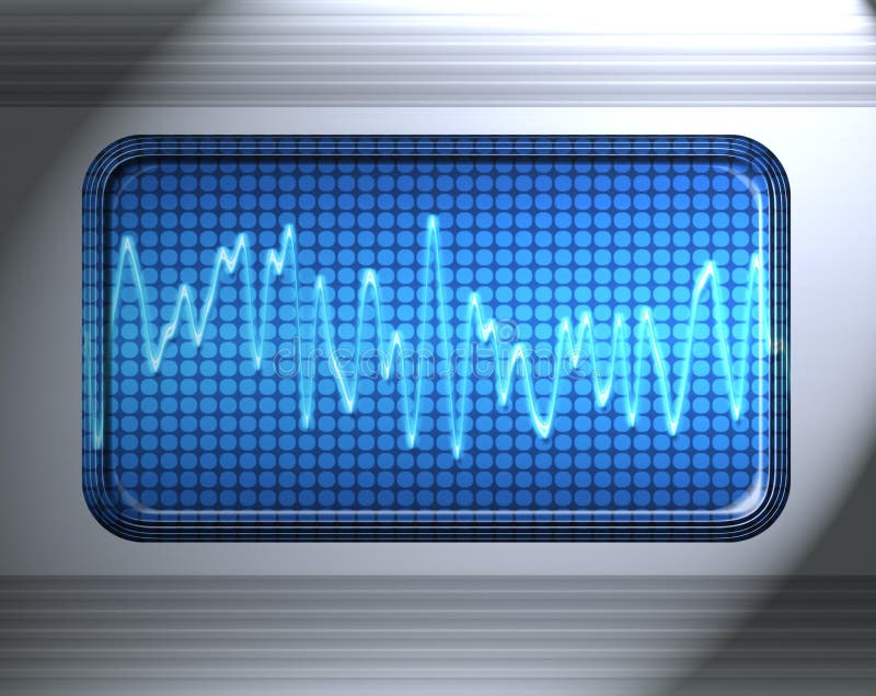 Sound or audio wave stock illustration. Illustration of audio - 5668817