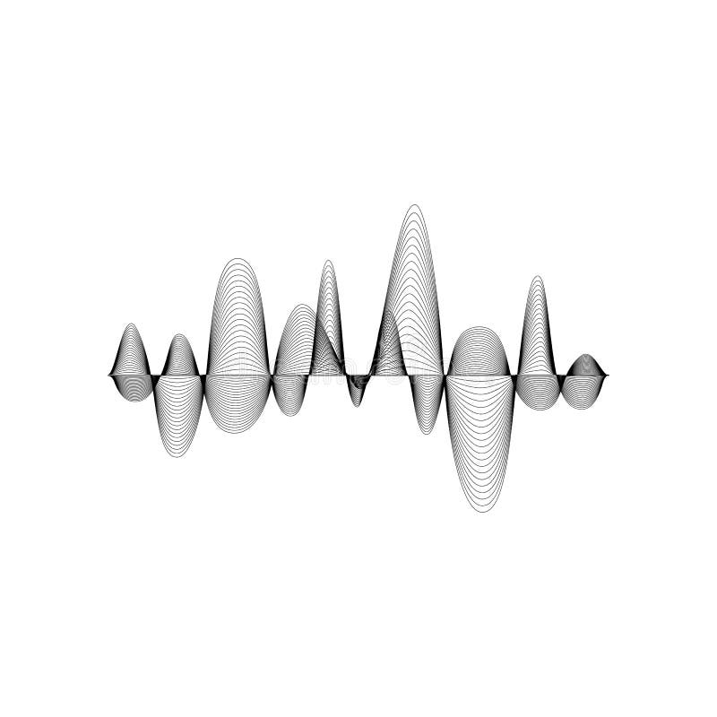 Sound or audio wave stock illustration. Illustration of graphic - 125449130