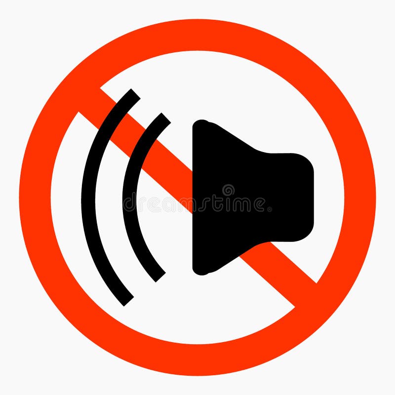 Sound ban stock illustration. Illustration of noiseless - 259454145