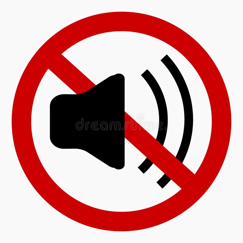 Sound ban stock illustration. Illustration of noiseless - 259454145