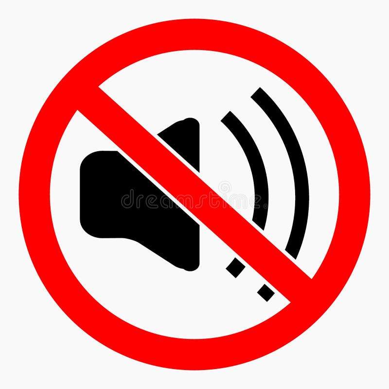 Sound ban stock illustration. Illustration of mute, music - 259454251