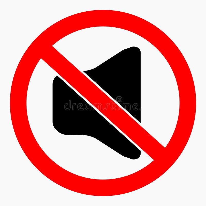 Sound ban stock illustration. Illustration of flat, aloud - 259454307