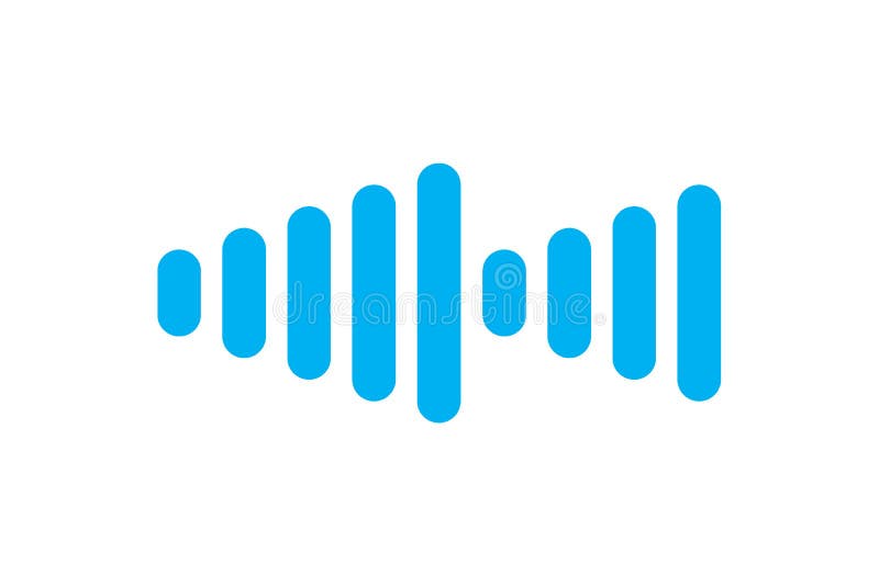 Sound bars logo design stock illustration. Illustration of isolated ...