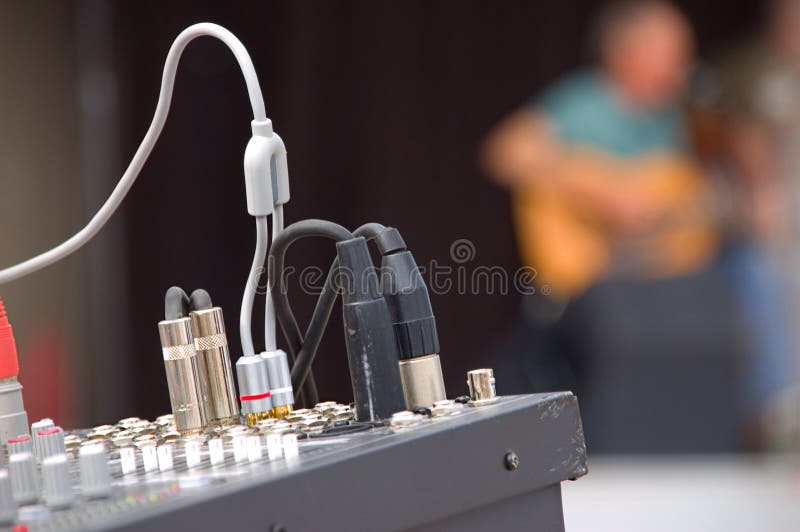 Sound board stock image. Image of music, wiring, play - 4133707