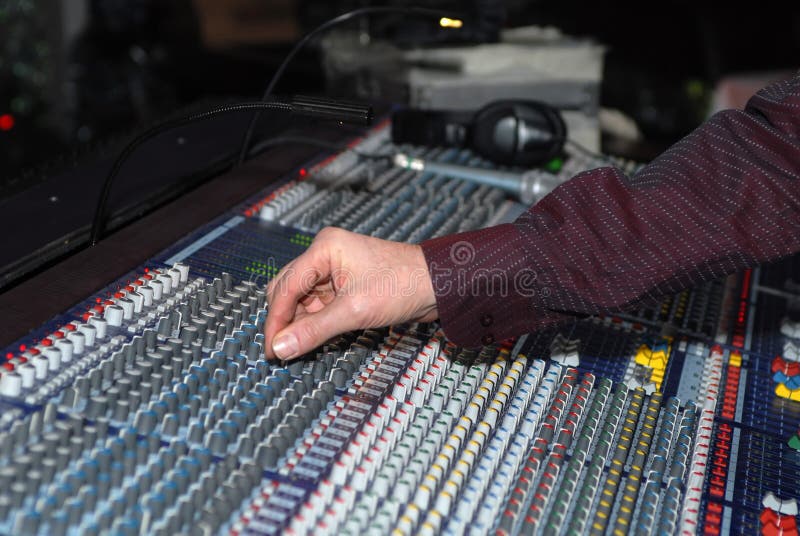 The sound board stock image. Image of plank, levels, channels - 4165819