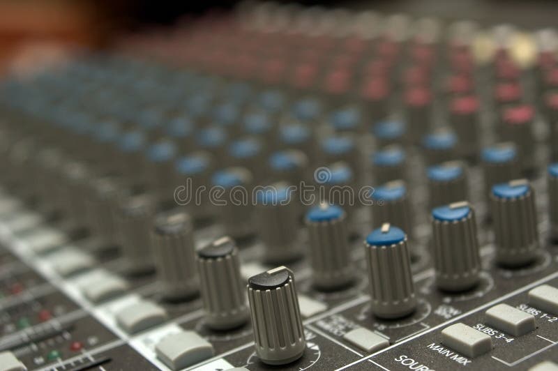 Sound board controls stock image. Image of board, recording - 7653