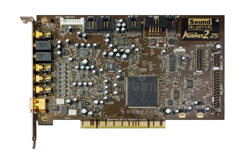 Sound Board with Detailed Circuit and Components Stock Image - Image of ...