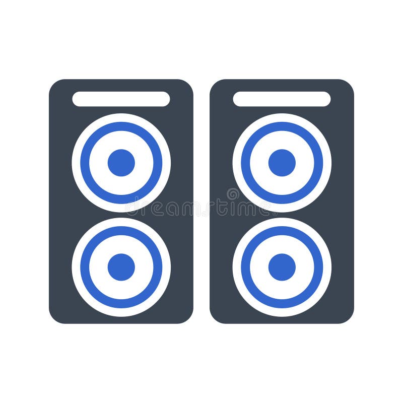 Sound box icon stock vector. Illustration of symbol - 210662730