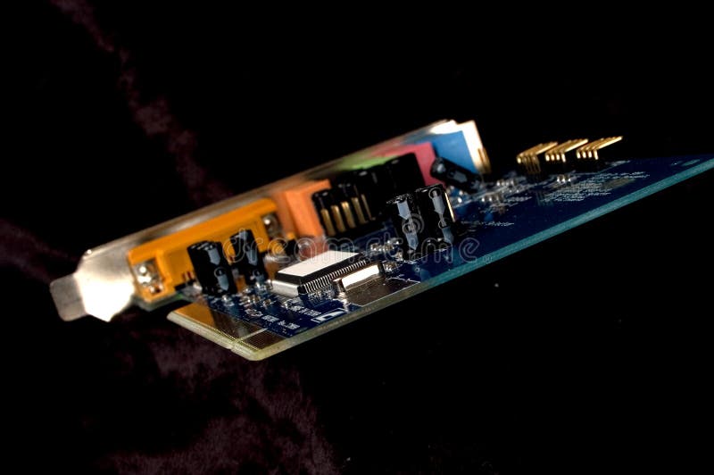 Sound card stock image. Image of connections, sound, computer - 7591