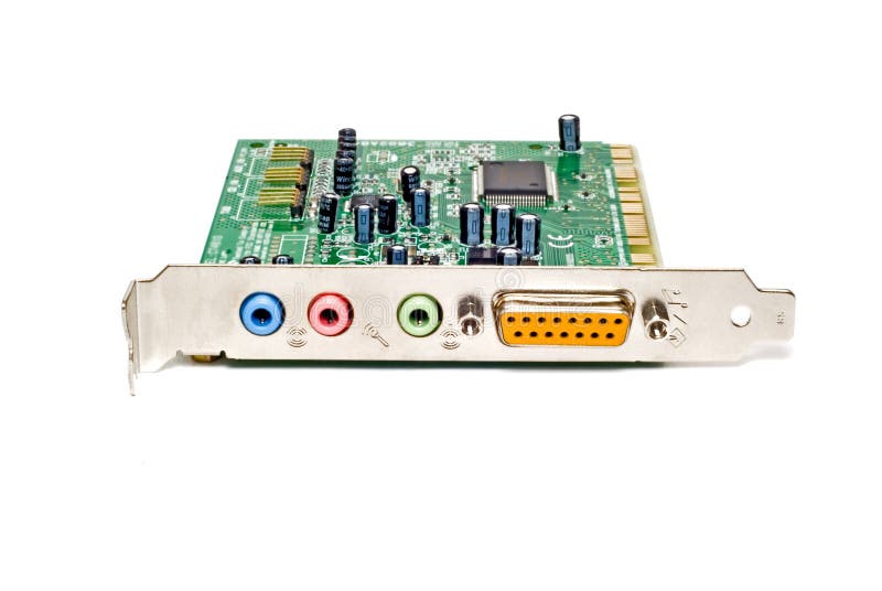 Sound card stock photo. Image of microcircuitry, microchip - 4202638