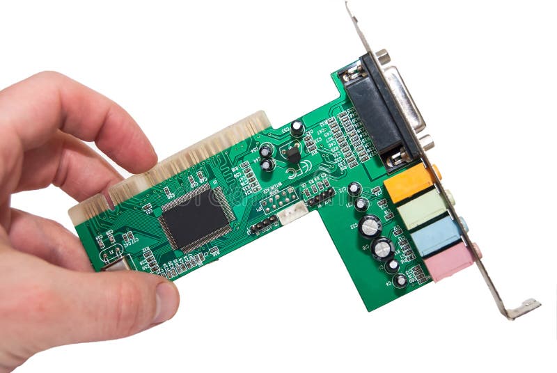 Sound card isolated stock image. Image of isolated, graphic - 9167877
