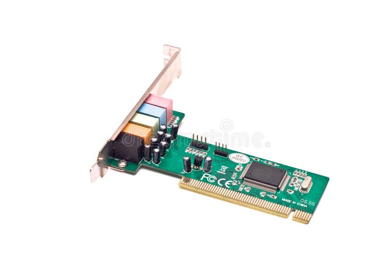 Sound card isolated stock photo. Image of output, macro - 9167884
