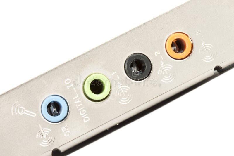 Sound Card Panel stock photo. Image of electronic, background - 22182640