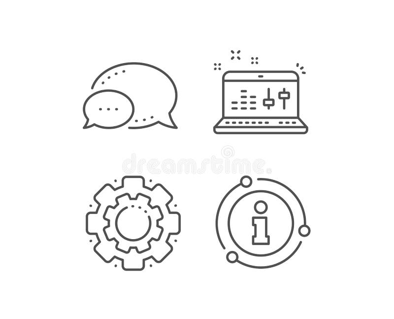 Sound Check Line Icon. DJ Controller Sign. Vector Stock Vector ...