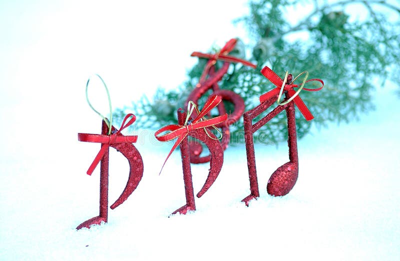 Sound of christmas stock image. Image of pine, snow, light - 50425855