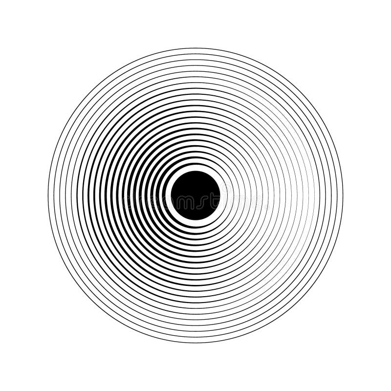 Sound Circle Wave Background. Abstract Rings Stock Illustration ...