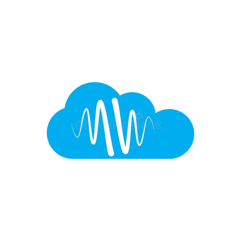 Sound Cloud Vector Illustration Stock Vector - Illustration of design ...