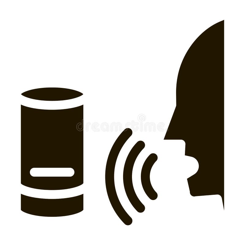 Sound Column Voice Control Icon Vector Illustration Stock Vector ...