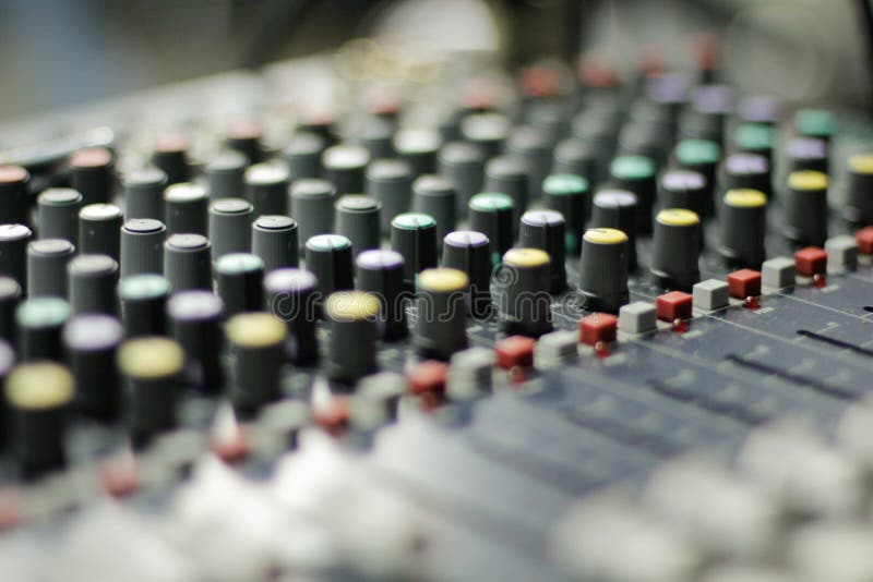 Sound console stock image. Image of locution, sing, studio - 100068951