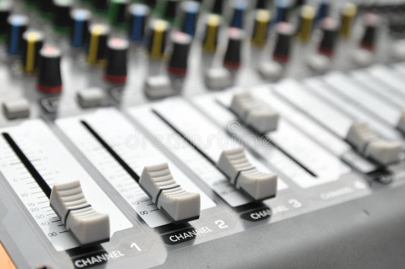 Sound Control. Audio Controller and Tuning. Stock Photo - Image of ...
