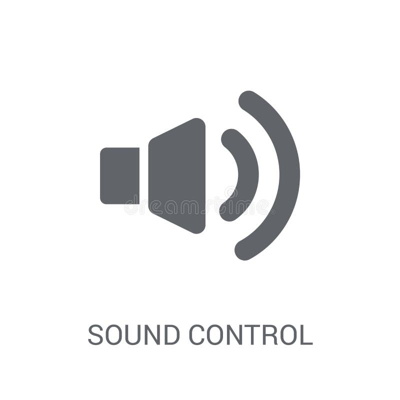 Sound Control Icon. Trendy Sound Control Logo Concept on White B Stock ...