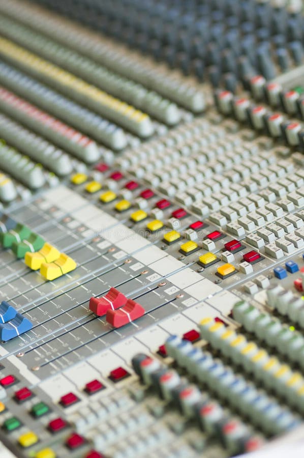 Sound control keyboard stock image. Image of synthesizer - 25363917