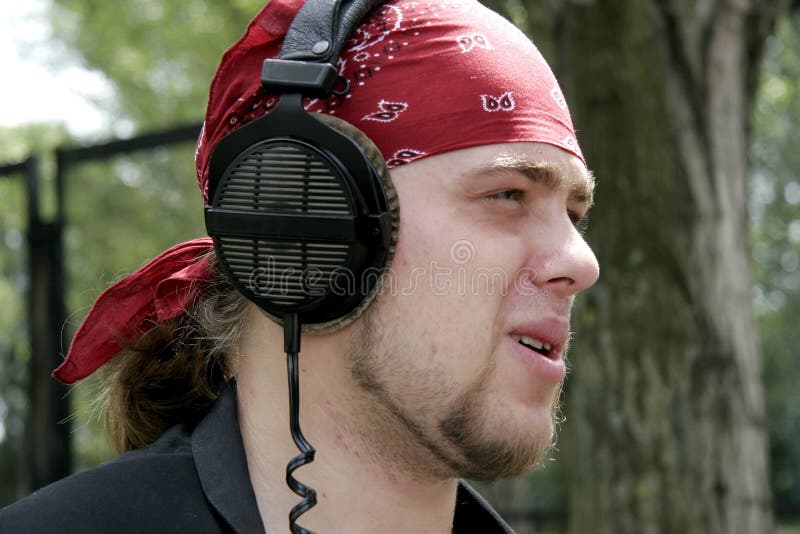 Sound control man stock image. Image of people, music - 7194965