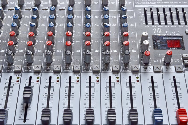 Sound control stock photo. Image of control, ranks, equalizer - 32961712