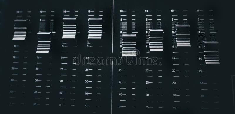 Sound Control Music Mixer in Record Studio Stock Photo - Image of ...