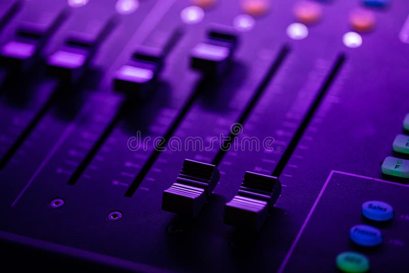 Sound control panel stock image. Image of electronic - 213457691