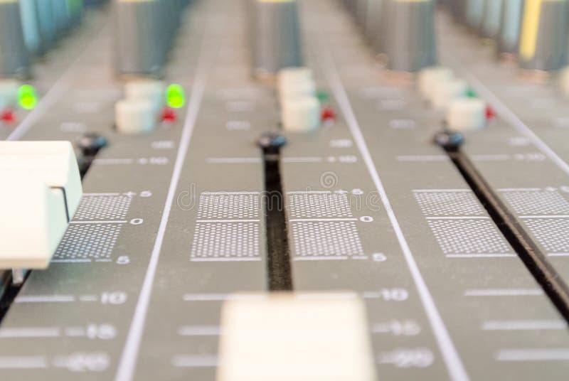 Sound controller panel stock image. Image of technology - 134346957