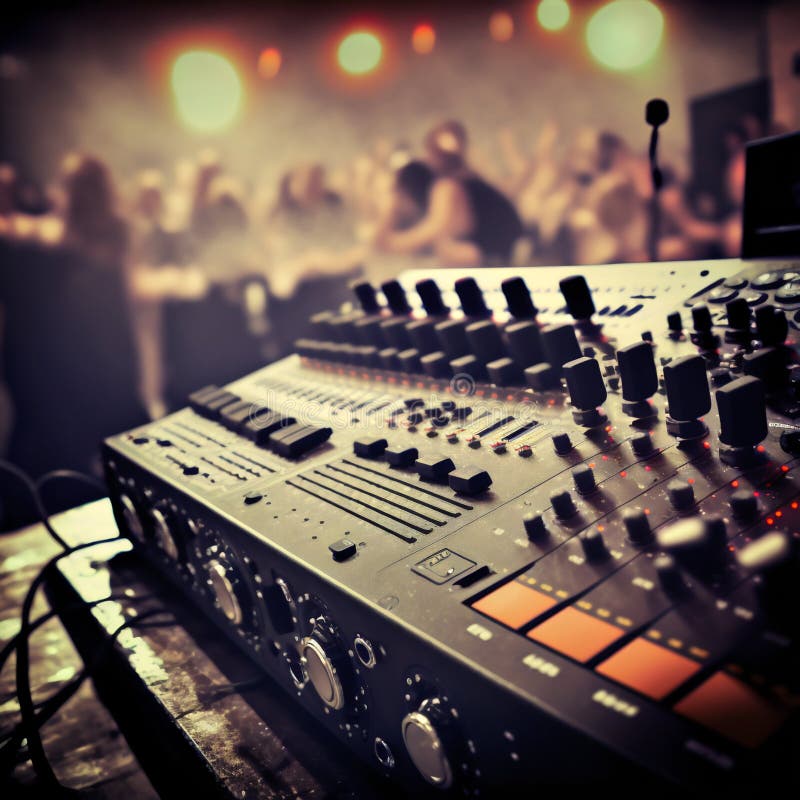 Sound Controller Closeup. Generative Ai Stock Illustration ...