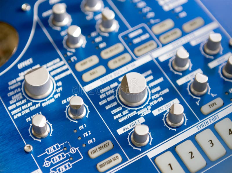 Music synthesizer stock image. Image of sound, signal - 38149211