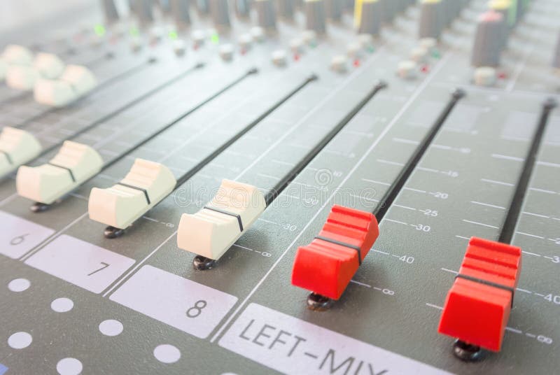 Sound controller panel stock image. Image of professional - 138157729