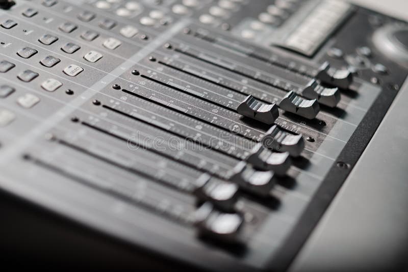 Sound Controller in Professional Studio Stock Image - Image of stage ...