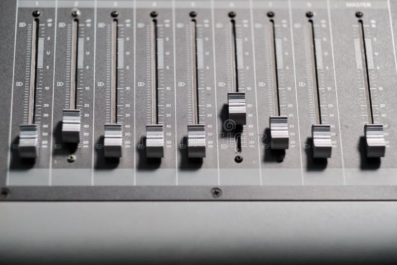 Sound Controller in Professional Studio Stock Image - Image of sound ...