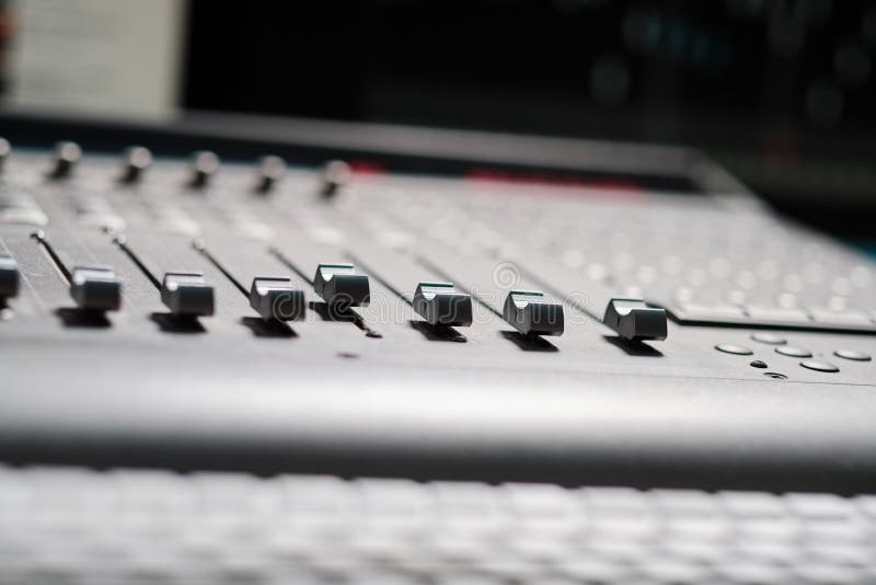 Sound Controller in Professional Studio Stock Image - Image of ...
