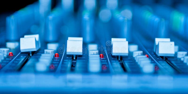 Sound desk stock image. Image of technology, analyzer - 25533637