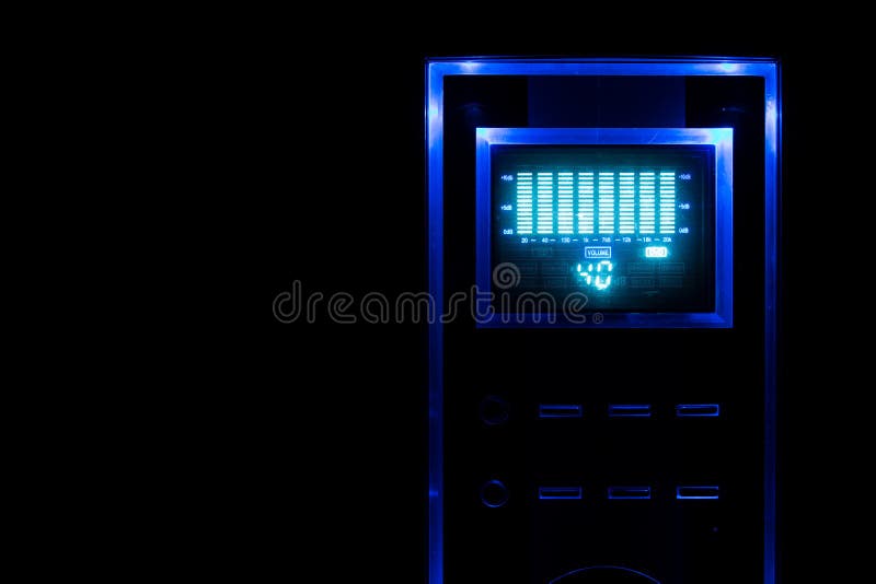 Sound Device with Display and Equalizer. Stock Image - Image of ...