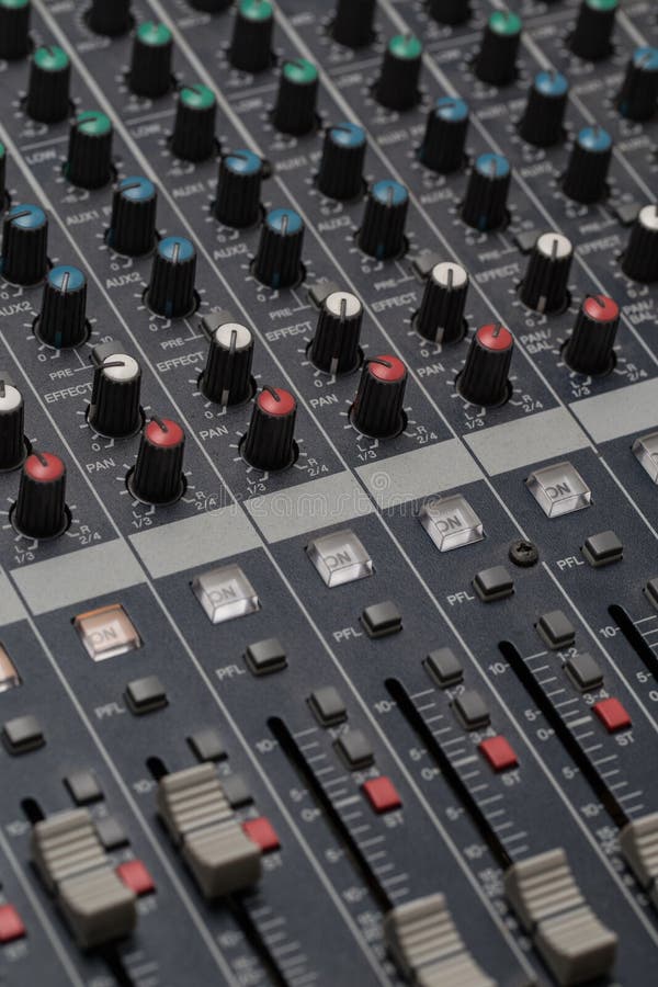 Sound Digital Mixer stock image. Image of adjusting, equipment - 32777649