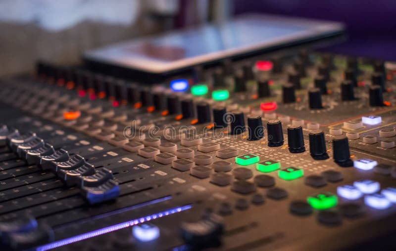 Sound Digital Mixer View at a Concert Stock Photo - Image of mixer ...