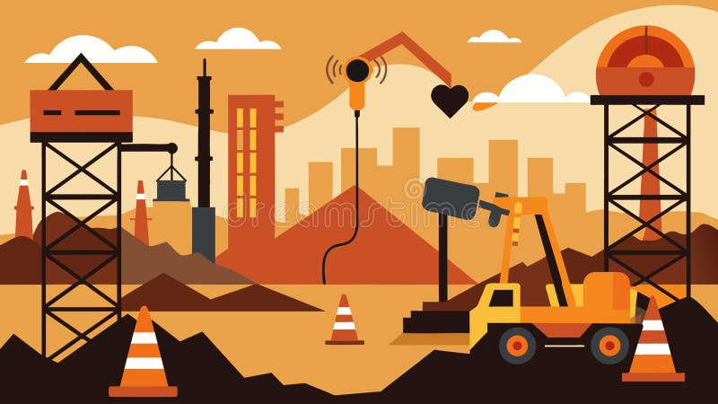 The Sound of Drilling and Hammering Can Be Heard in the Distance a ...