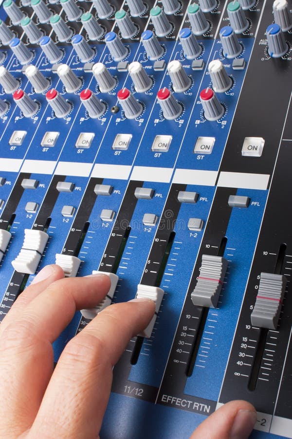 Sound Editing stock image. Image of button, audio, mixer - 20893161