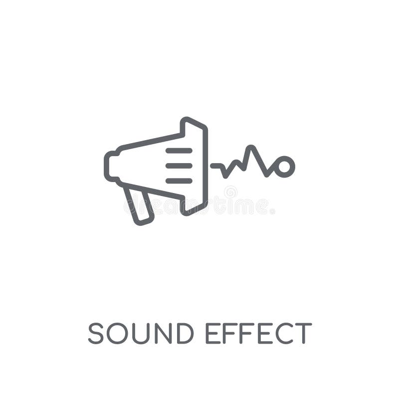 Sound Effect Linear Icon. Modern Outline Sound Effect Logo Conce Stock ...