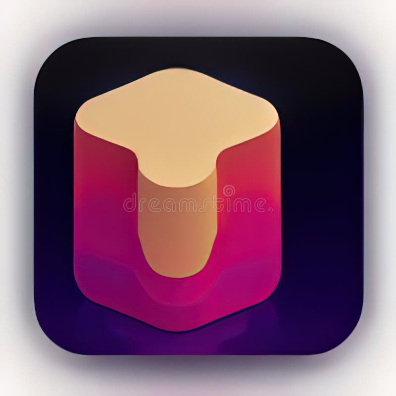 Sound Effect Software App Icon. Generative AI. Stock Image - Image of ...